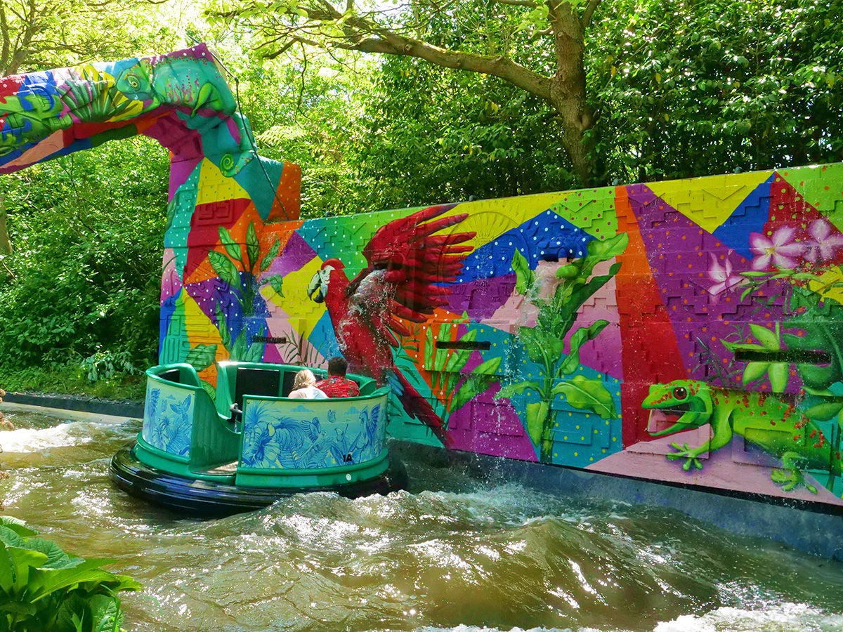 El Rio Grande: rapid river water attraction - Walibi Holland